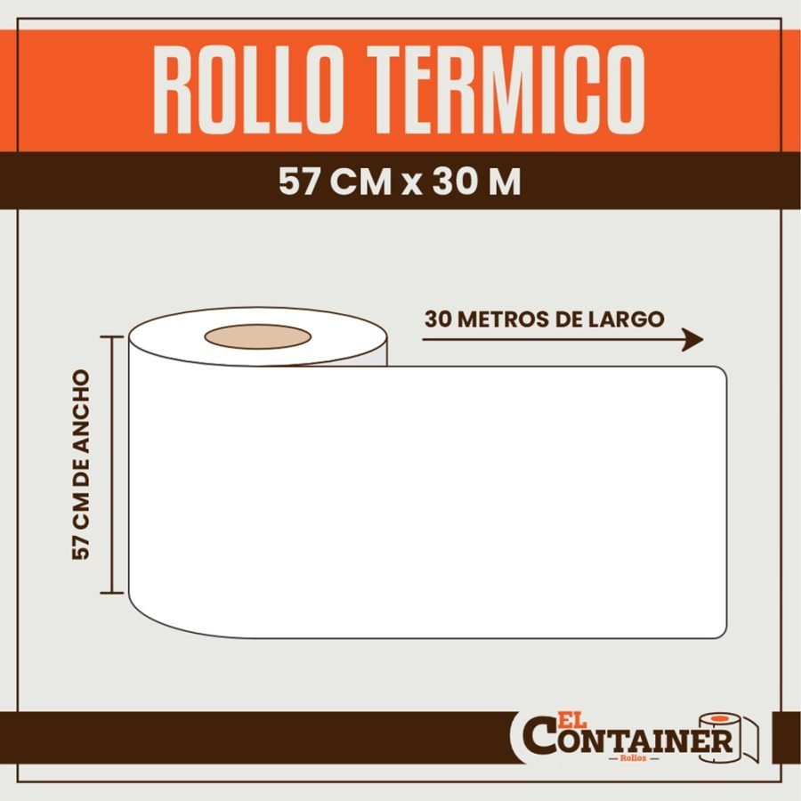 Rollos Térmicos Personalizados - EL CONTAINER EMPAQUES, VASOS Y ROLLOS